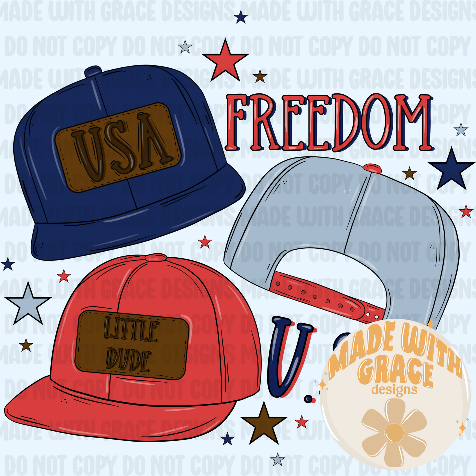 USA SnapBack PNG – Made with Grace Designs