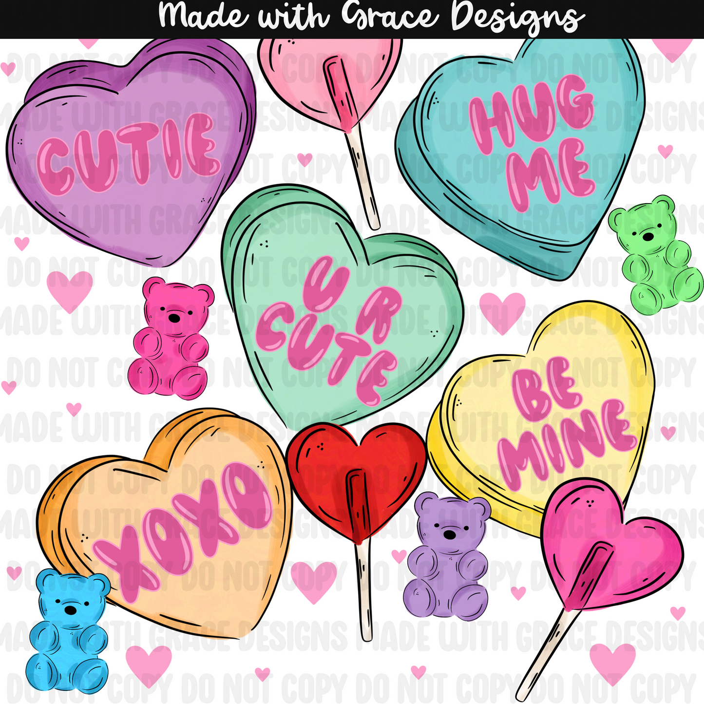 Valentine Candy PNG – Made with Grace Designs